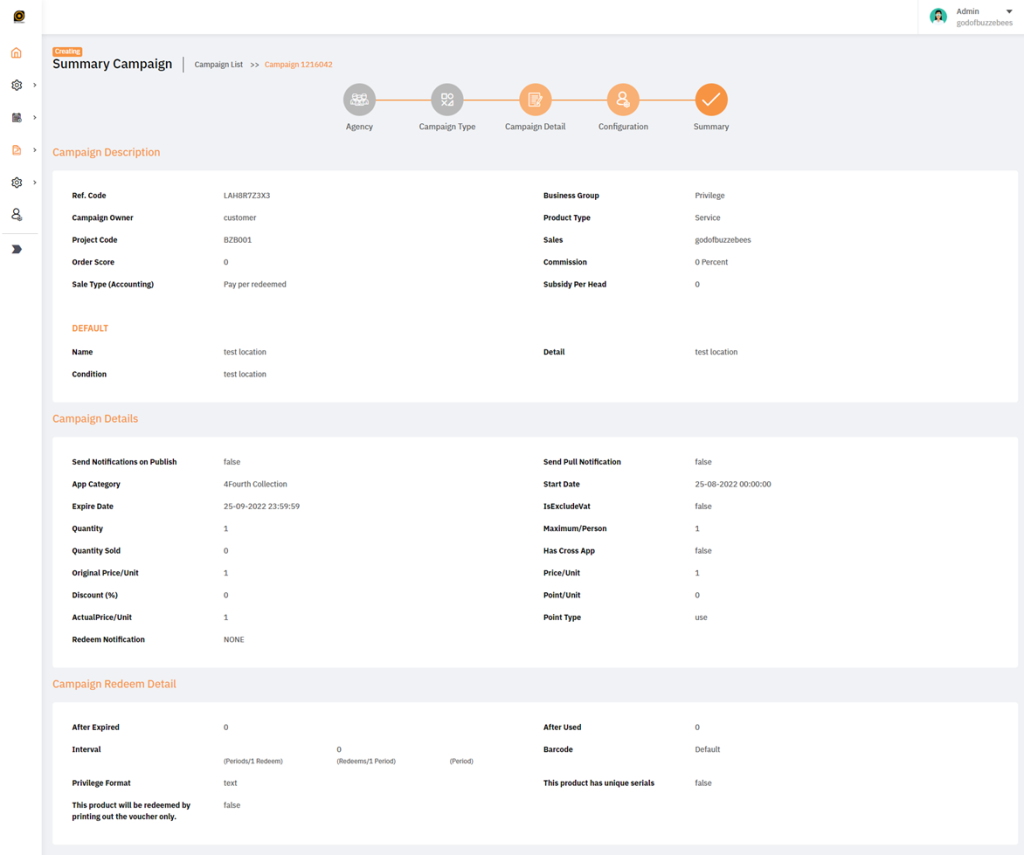 Campaign Management – Buzzebees SDK Document