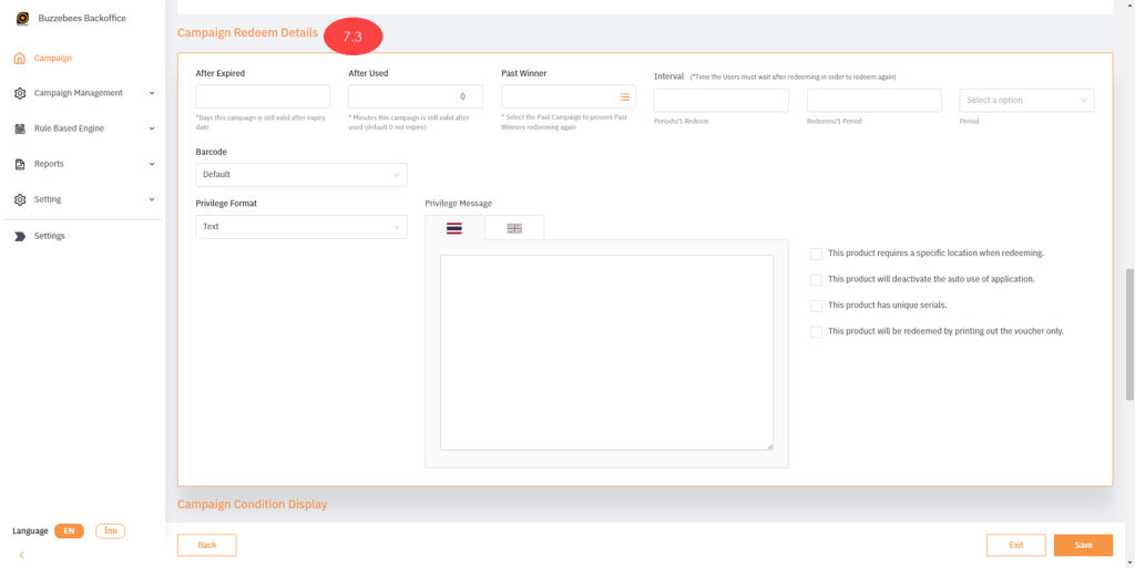 Campaign Management – Buzzebees SDK Document